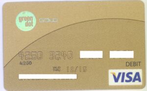 Bank Card: Green Dot Bank Visa Gold (Green Dot Bank, United States of ...