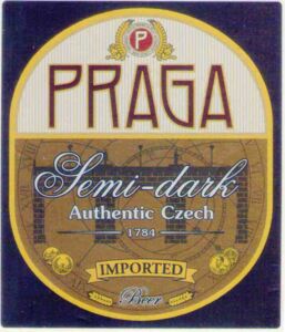 Drink Label: Praga Semi-dark (Pivovar Holba Hanušovice, Czech ...