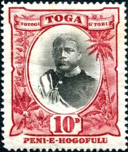 Stamp: King George Tupou II (1874-1918) (Tonga(Definitives 1897: King ...