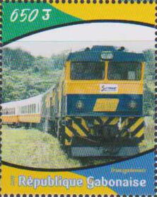 Selo: 40th Anniversary of the Trans-Gabon Railway (Cinderelas (selos ...