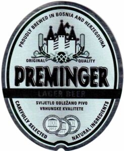 Drink Label: Preminger (Pivara Bihac, Bosnia and HerzegovinaCol:BA-BEER ...