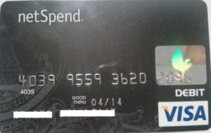 Bank Card: netSpend (MetaBank, United States of America) Col:US-VI-0686