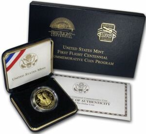 Coin: 10 Dollars (First Flight Centennial) (United States of America ...