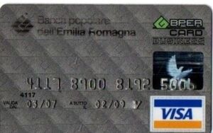 Bank Card: Bper Card (Banca Popolare dell'Emilia Romagna, ItalyCol:IT ...