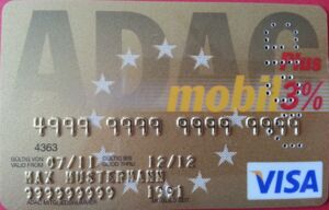 Bank Card: ADAC Plus (LandesBank Berlin, Germany, Federal RepublicCol ...