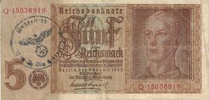 Banknote: 5 Reichsmark (Fantasy Issues(Nazi Germany)