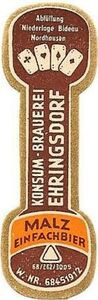 Drink Label: Malz Einfachbier (Konsum Brauerei, Germany, Democratic ...