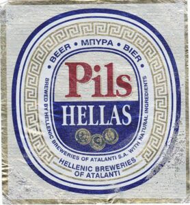 Drink Label: Pils Hellas (Hellenic Breweries of Atalanti S.A., GreeceCol:GR-BEER-000602