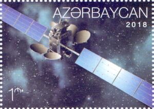 Stamp: Launch of Azerspace-2 - Third Azeri Telecom Satellite ...