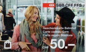 Gift Card: SBB CFF FFS (SBB, Switzerland(SBB) Col:CH-SBB-019-050b