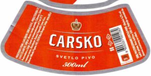 Drink Label: Carsko (Pivara Čelarevo /Carlsberg Serbia/, SerbiaCol:RS-BEER-000356