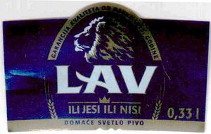 Drink Label: Lav (Pivara Čelarevo /Carlsberg Serbia/, SerbiaCol:RS-BEER-000370