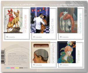 Stamp: Canadian Illustrators (Canada(Great Canadian Illustrators) Mi:CA ...