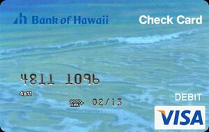 Bank Card: Check Card (Bank of Hawaii, United States of America) Col:US ...