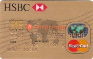 Bank Card: HSBC advantage (HSBC bank, Türkiye (Turkey)Col:TR-MC-0357