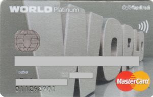Bank Card: World Platinum (Yapi Kredi Bankasi, Türkiye (Turkey)Col:TR ...