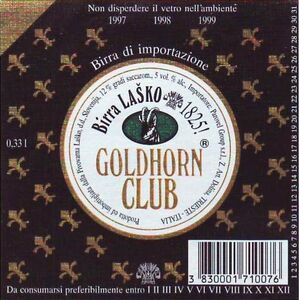 Drink Label: Goldhorn Club (Pivovarna Laško, SloveniaCol:SI-BEER-000331