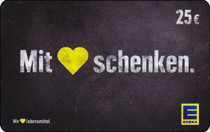 Geschenkkarte: Black card (Edeka, Deutschland, Bundesrepublik(Mit Liebe ...