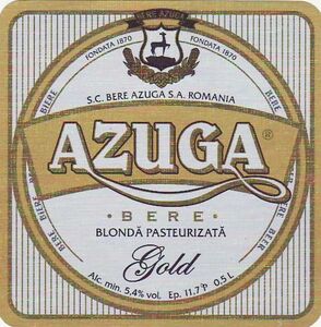 Drink Label: Azuga Gold (Fabrica de bere Azuga, RomaniaCol:RO-BEER-000508