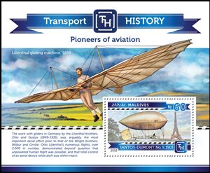 Stamp: Pioneers of aviation (Maldives(Transport History: Pioneers of ...