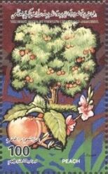 Stamp: Peaches (Libya(Fruits) Mi:LY 2127,Sn:LY 1507k,Sg:LY 2289