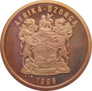 Coin: 5 Cents (AFRIKA-DZONGA - Tsonga legend) (South Africa(1994~Today ...