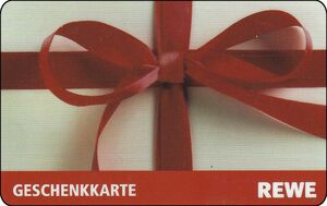Gift Card: Red ribbon (Rewe, Germany, Federal Republic) (Rewe) Col:D ...