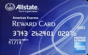 Bank Card: American Express - Allstate Reward Card (American Express ...