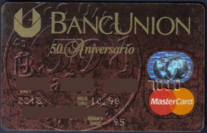 Bank Card: BancUnion - 50 Aniversario (Banc Union, VenezuelaCol:VE-MC-0072
