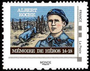 Stamp: Albert Roche (France: Personalized stamps(Collector : Heroes of ...