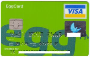 Bank Card: EggCard (EGG Banking, United Kingdom of Great Britain ...