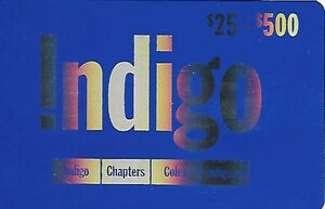 Gift Card: Metallic logo on blue background $25-500 (Chapters-Indigo ...