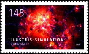 Stamp: Illustris-Simulation (Germany, Federal Republic(Astrophysics ...