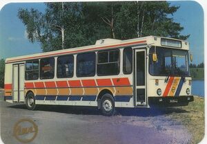Calendario de Bolsillo: LiaZ-5256 bus (Unión Soviética, URSSCol:SU-1991-Bus-001