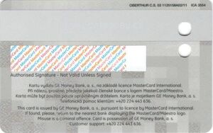 Bank Card: GE Money Bank - Business (GE Capital Bank, Czech RepublicCol ...