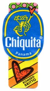 Pegatina de Fruta: Chiquita Fantasy (Panamá(Britto Stickers) Col:PA-FR ...