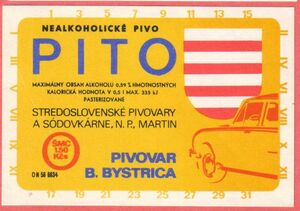 Drink Label: P2-Pito (Pivovar Banska Bystrica, SlovakiaCol:SK-BEER-001093