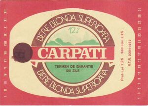 Drink Label: Carpati (Bere Galati (Martens SA), RomaniaCol:RO-BEER-000776
