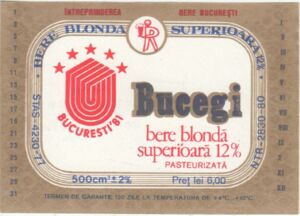 Drink Label: Bucegi (Bere Rahova Bucuresti, RomaniaCol:RO-BEER-000865