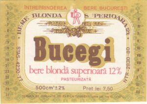 Drink Label: Bucegi (Bere Rahova Bucuresti, RomaniaCol:RO-BEER-000866