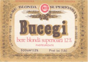 Drink Label: Bucegi 12% (Fabrica de bere Craiova, RomaniaCol:RO-BEER-000930