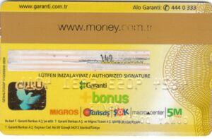 Bank Card: Garanti-Money (Garanti Bankası, Türkiye (Turkey)Col:TR-VI ...