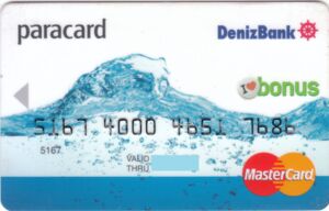 Bank Card: Paracard (Denizbank, Türkiye (Turkey)Col:TR-MC-0311.03