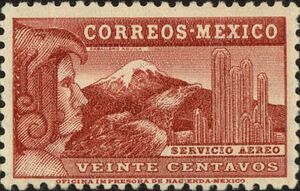 Stamp: Aztec, eagle man (Mexico(Ethnicity and History) Mi:MX 717X,Sn:MX ...
