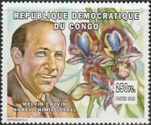 Stamp: Melvin Calvin (Congo, Democratic Republic (Kinshasa)(Nobel Price ...