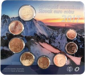 Coin: Various Euro (Mint set 2017) (Slovakia(2009~Today - Euro mint ...