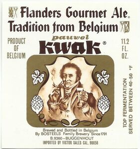 Drink Label: Pauwel Kwak (Brouwerij Bosteels, BelgiumCol:BE-BEER-009504