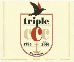 Drink Label: Triple CCC (Brasserie de Silly, BelgiumCol:BE-BEER-025241