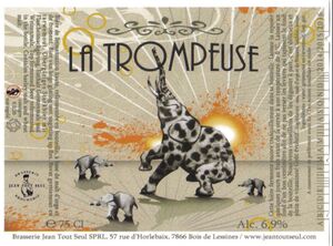 Drink Label: La Trompeuse (Brasserie Jean tout Seul, BelgiumCol:BE-BEER ...