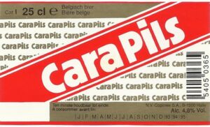 Drink Label: Carapils (Alken-Maes S.A., BelgiumCol:BE-BEER-025300